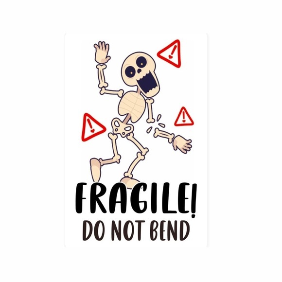 Office | 4 Skeleton Fragile Stickers | Poshmark